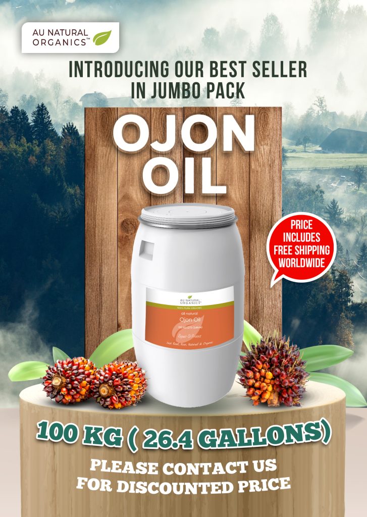 100 KG Bulk Organic Ojon Oil | Nourishing Oil for Hair & Skin Care